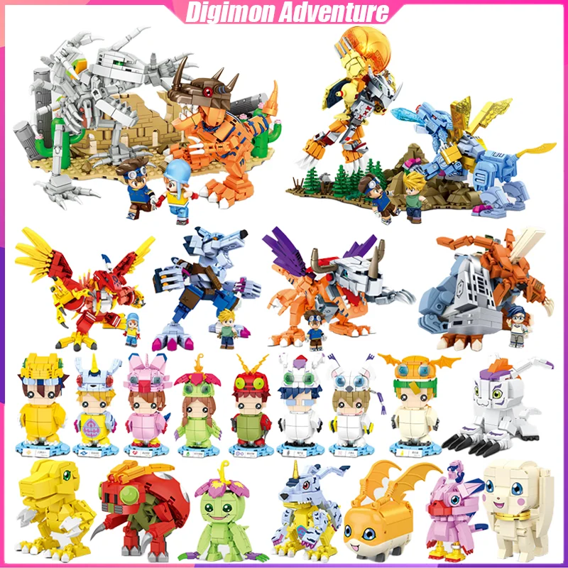 Digimon-Adventure-bloques-de-construcci-n-monstruo-Digital-decoraci-n ...