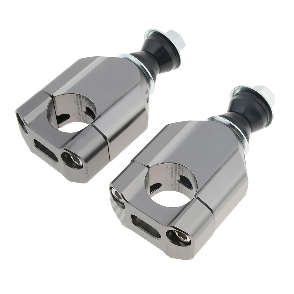 2PCS-28mm-CNC-Aluminum-Universal-Motorcycle-HandleBar-Fat-Bar-Mount ...