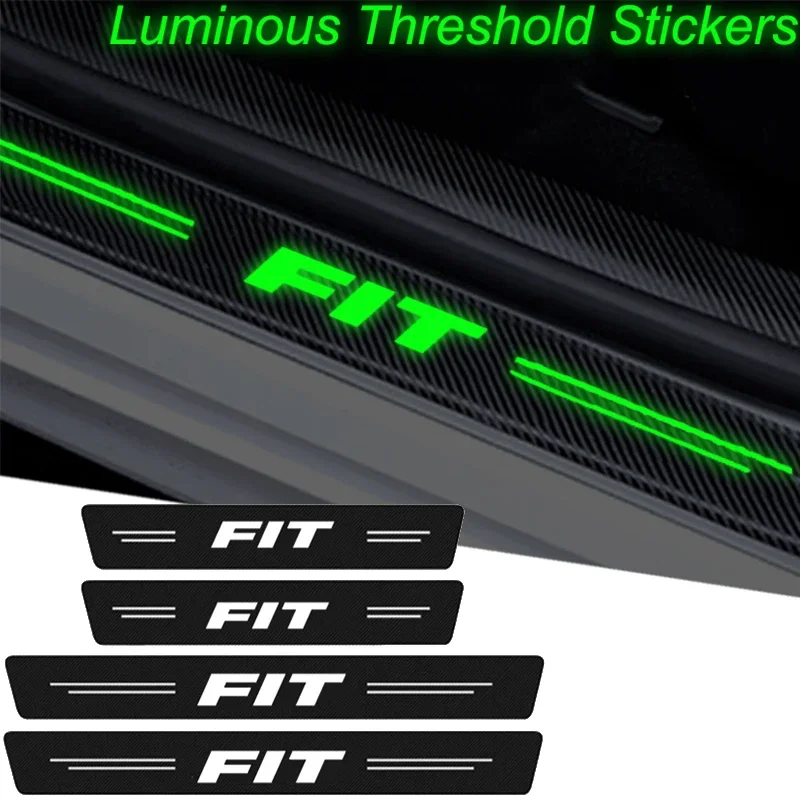 Luminous-Car-Door-Threshold-Scuff-Plate-Decals-for-Honda-FIT-Logo-Sill ...