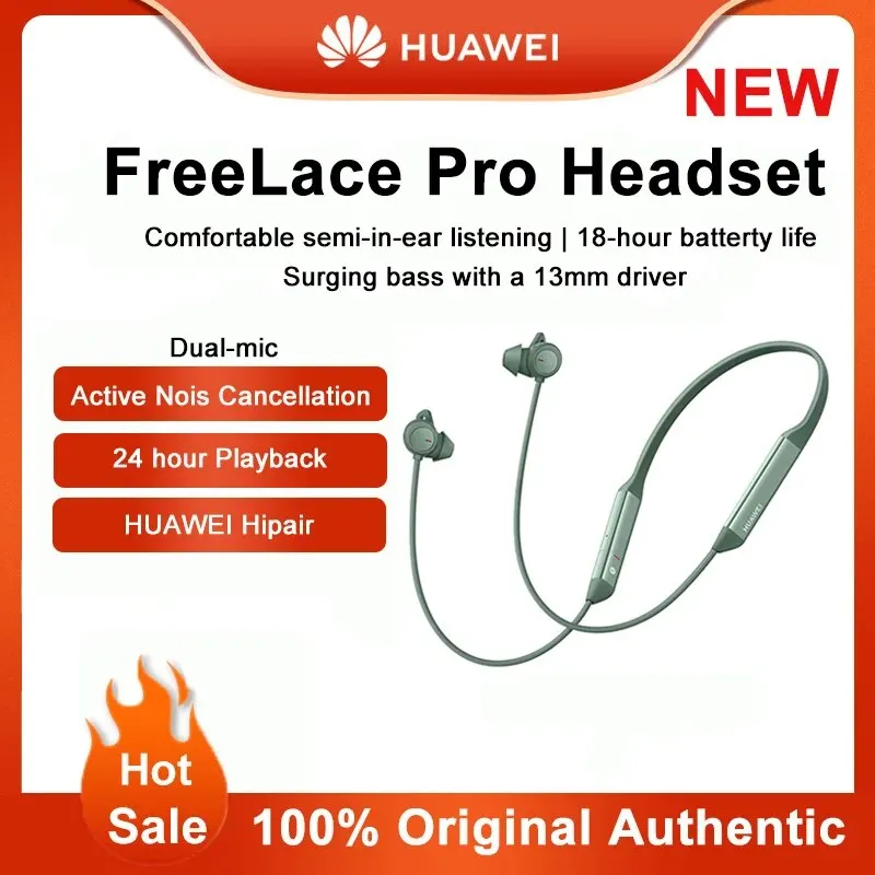 Huawei-Freelace-Pro-Bluetooth-Earphones-Active-Noise-Cancellation ...
