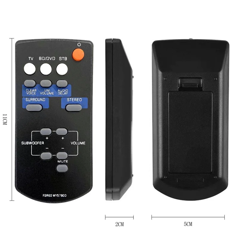 For-Yamaha-Sound-Bar-FSR60-WY57800-New-Remote-Control-YAS101-YAS101BL ...