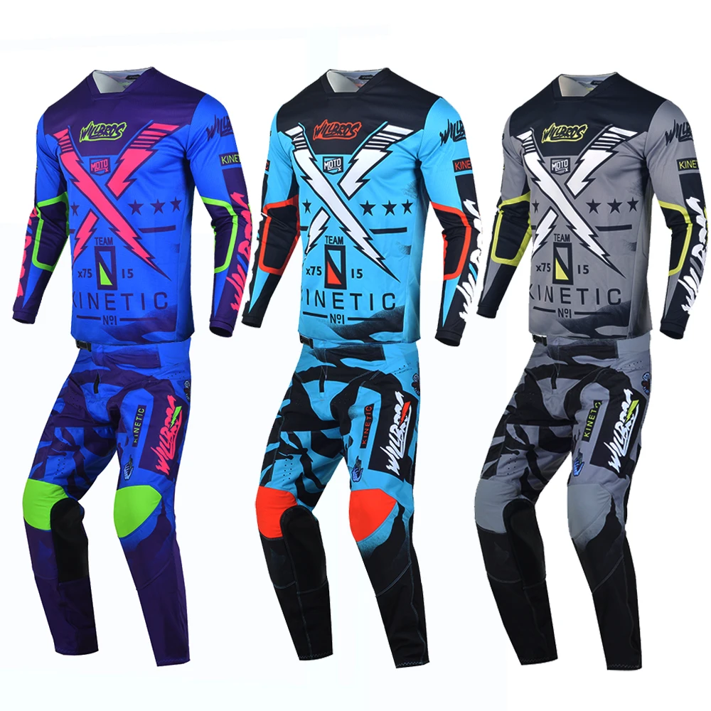 Willbros-Motocross-Suit-Gear-Set-Combo-Motocross-Off-Road-Downhill-MX ...