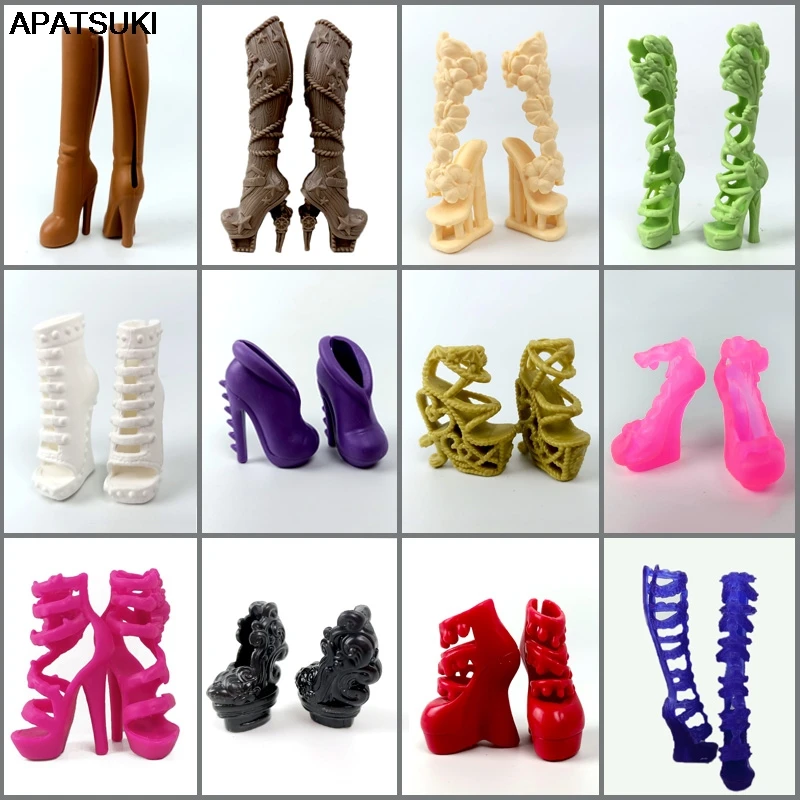 1pair High Quality Original Shoes for Monster High Doll High Heel Shoes ...