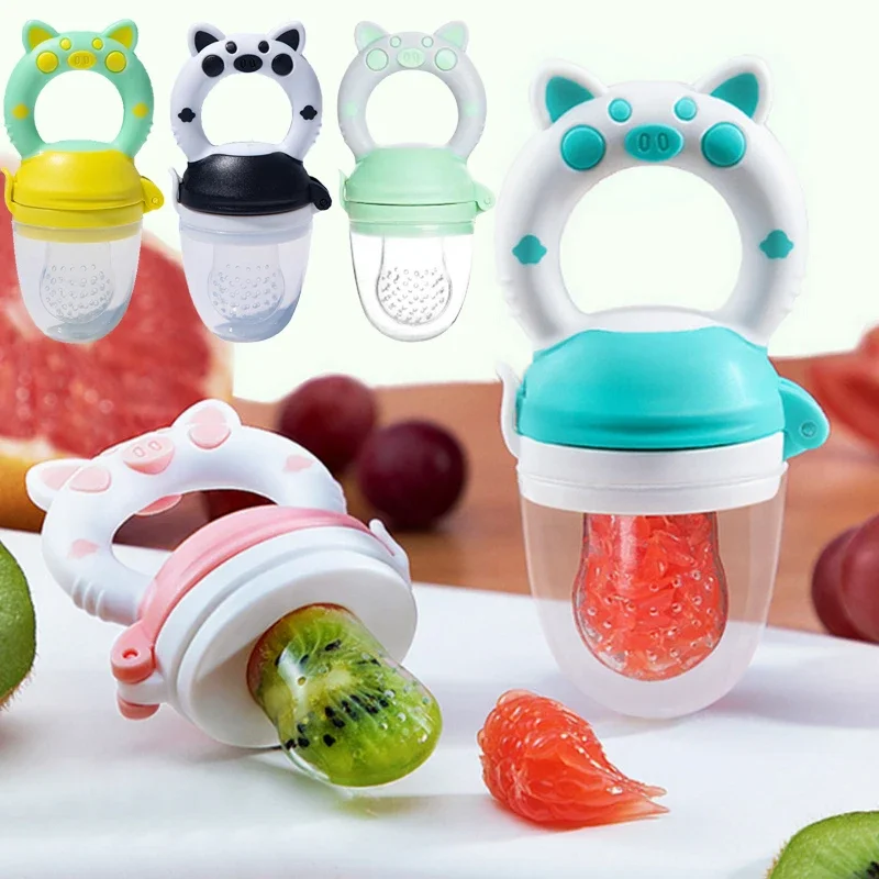 Food-Grade-Silicone-Baby-Fruit-Feeder-Pacifier-Baby-Food-Mills-with ...