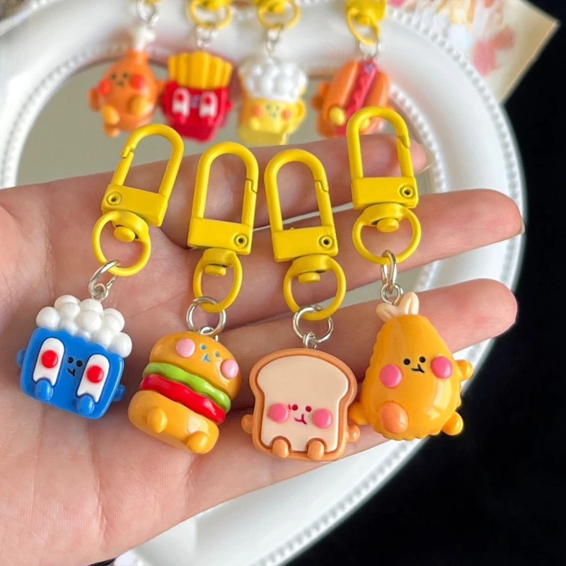 Resin-Cartoon-Key-Chains-Simulation-Food-Keychain-Backpack-Pendant ...