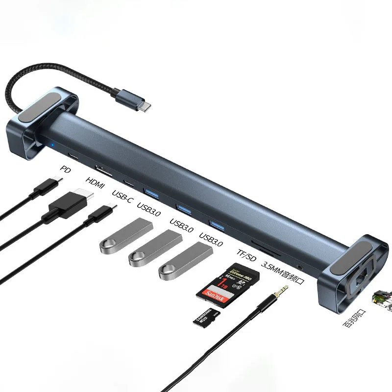 Type-C-Fast-Charging-Docking-Station-10-In-1-Usb-To-Hdmi-Sd-Docking ...