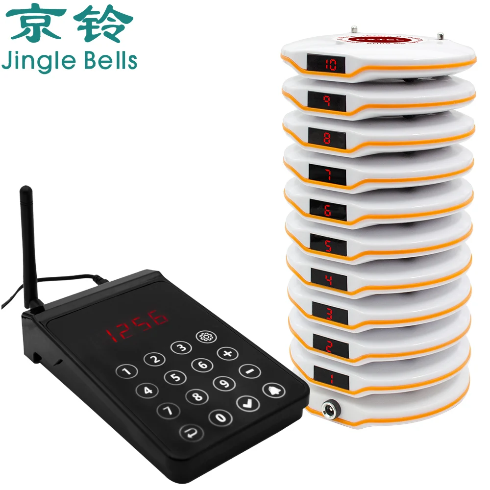 JINGLE-BELLS-CTP203-Restaurant-Waiter-Coaster-Pager-Wireless-Paging ...
