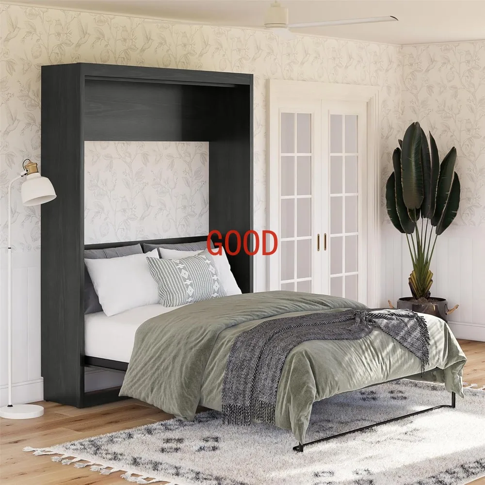Cama-Murphy-de-madera-tama-o-Queen-Halstead-cama-de-pared-de ...
