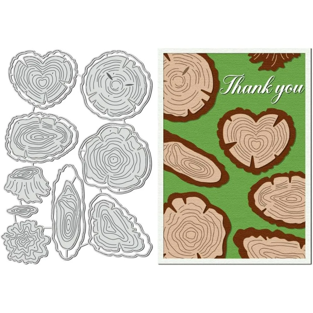Trees Growth Rings Cutting Dies Metal Embossing Decoration DIY Cutting ...