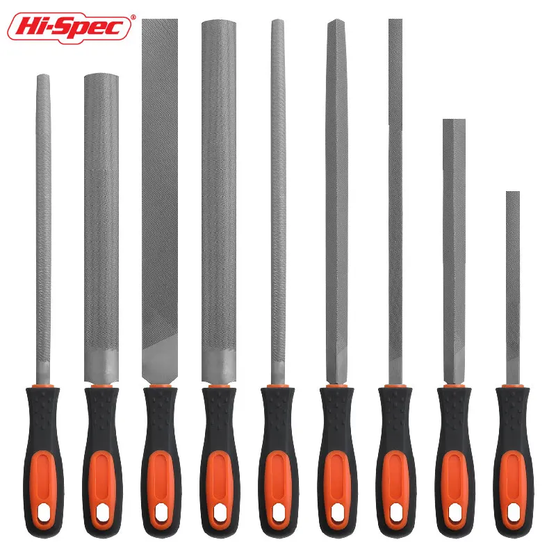 5Pcs-10-Inch-Industrial-Steel-Files-Set-Flat-Round-Half-Round-Triangle ...