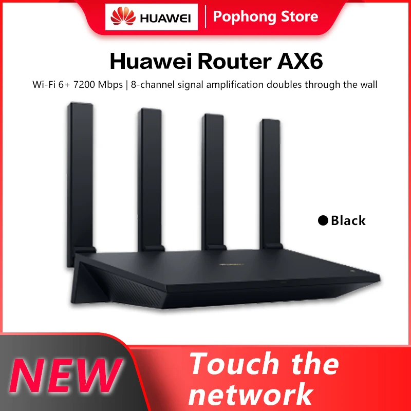 Huawei WiFi AX6 WiFi Router Dual band Wi-Fi 6+ 7200Mbps 4k QAM 8 ...