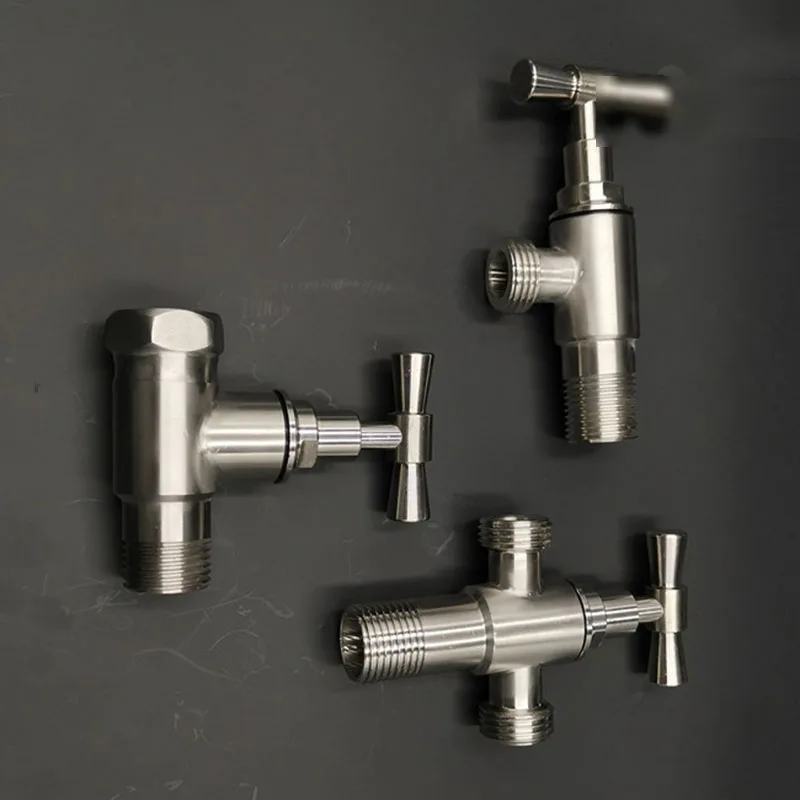 1Pc-stainless-steel-Bathroom-Faucet-Valve-Switch-Diverter-Toilet ...