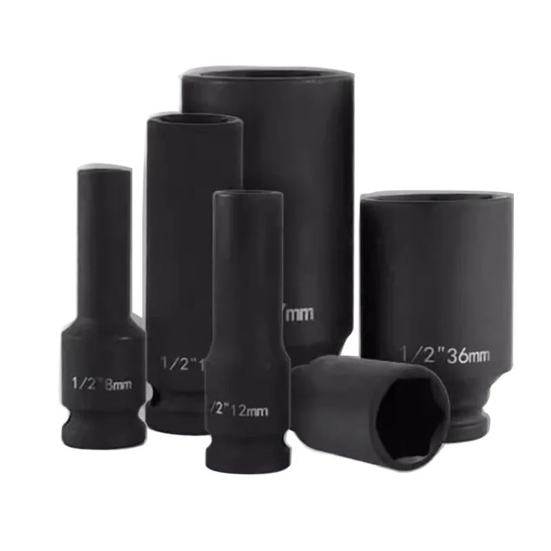 Deep Long 6 Point 1/2 Drive Impact Socket Shallow 8mm 9mm 10mm 11mm ...