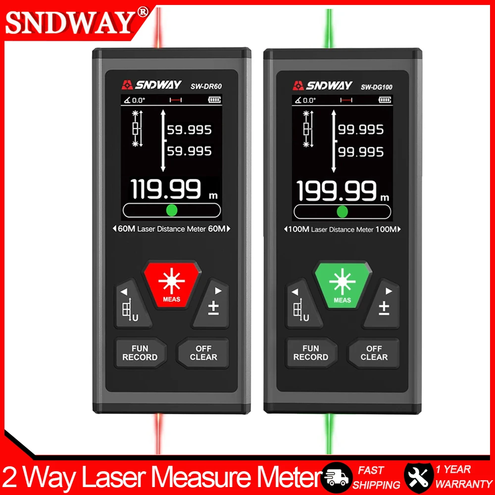 SNDWAY-Dual-Laser-Distance-Meter-Bidirectional-Measurement-Electronic ...