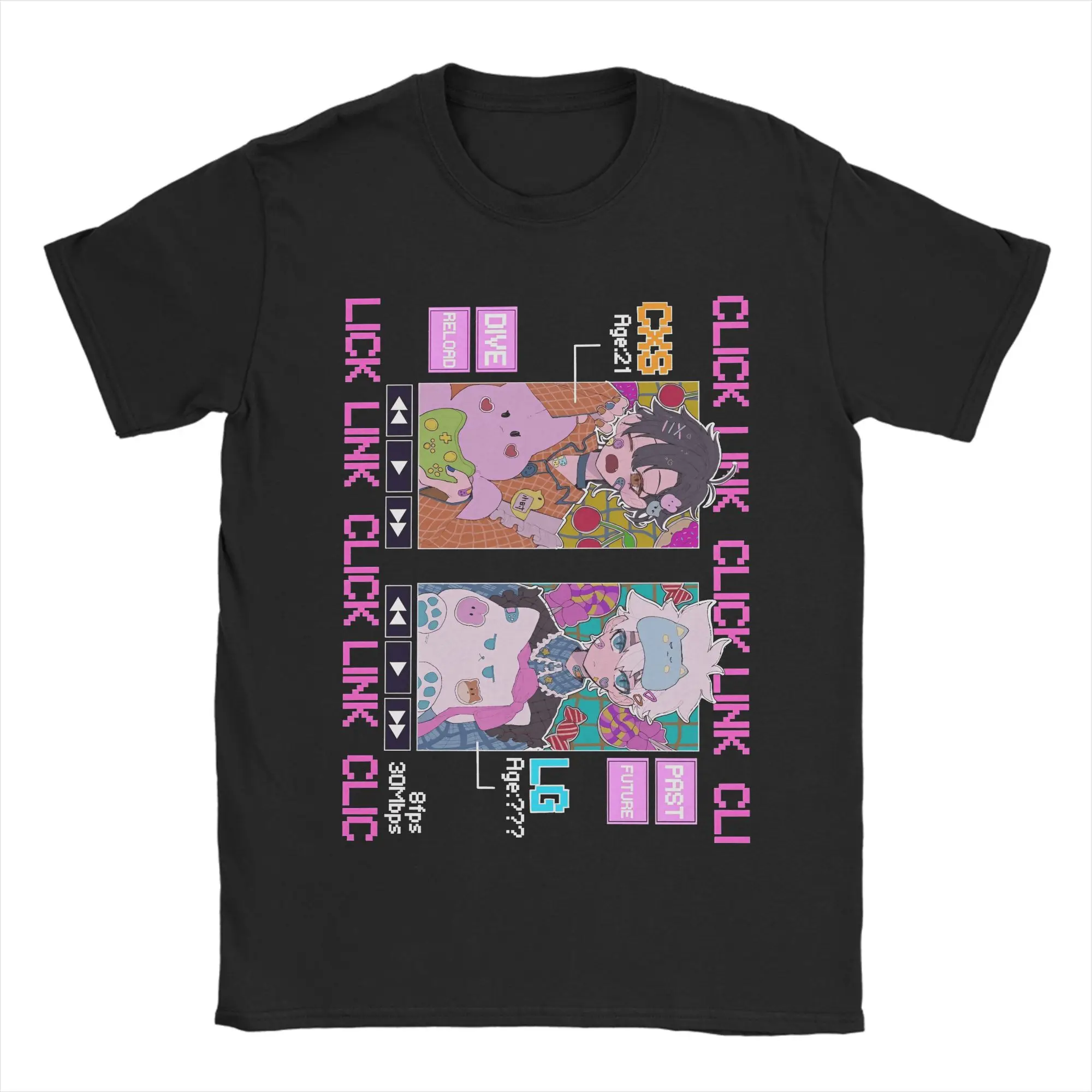 Kawaii Link Click Alejandro Saab Zeno Robinson T-Shirts for Men Cotton ...