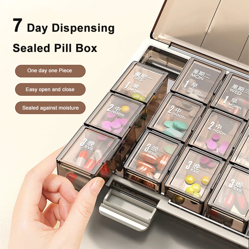 Portable-Weekly-7-Days-Pill-Case-Colorful-Design-Stackable-3-4-Times-a ...