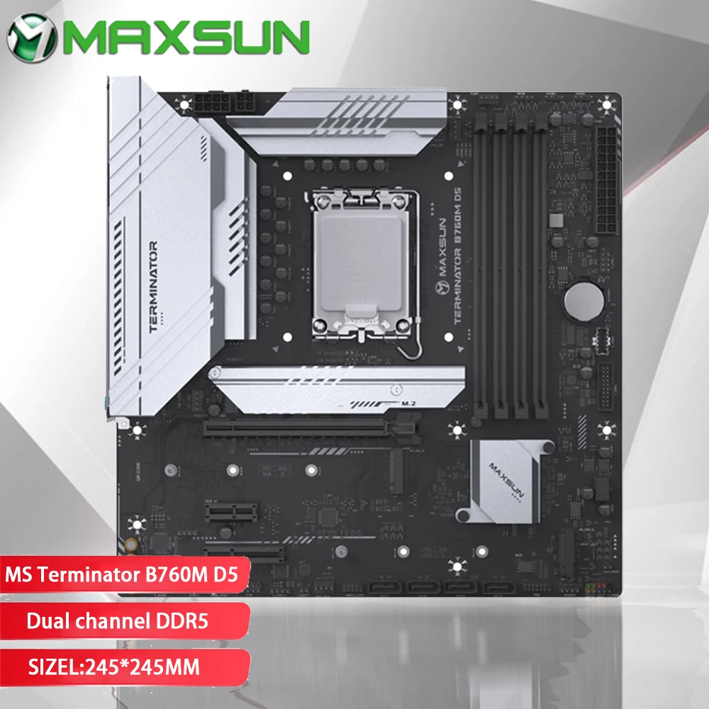 MAXSUN-Terminator-B760M-DDR5-Motherboards-LGA-1700-DDR5-128GB-M-ATX-For ...