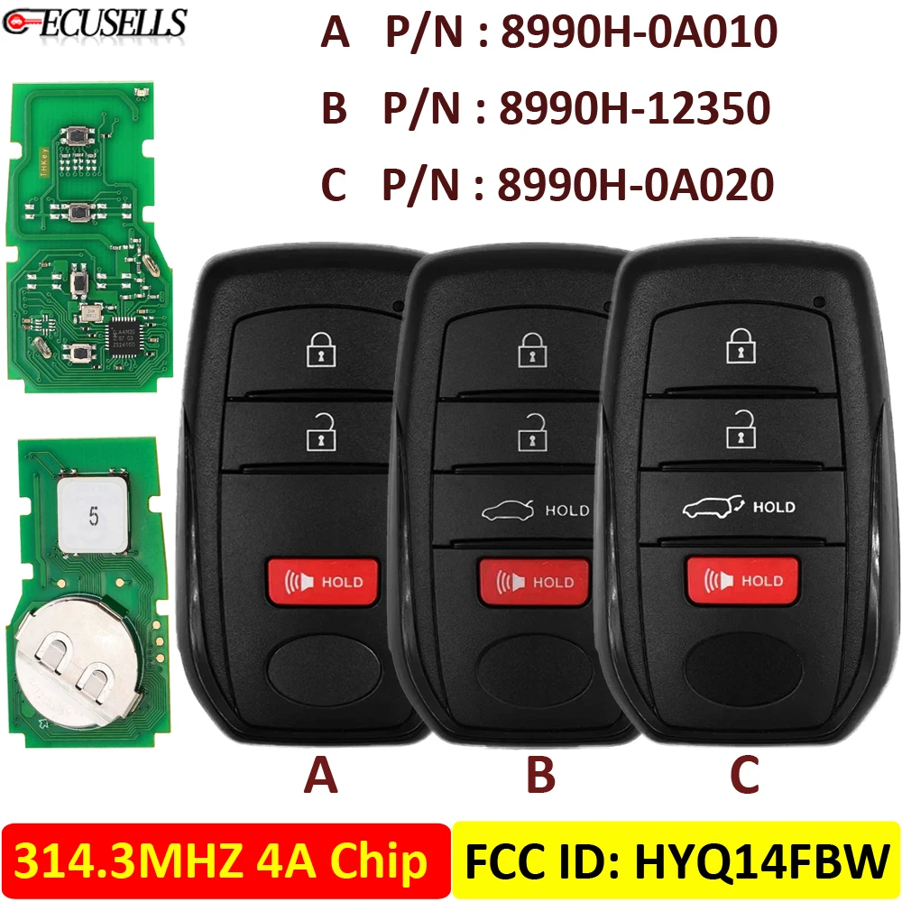 Ecusells-llave-remota-3-4B-para-Toyota-Corolla-Cross-314-3-2022-P-N ...