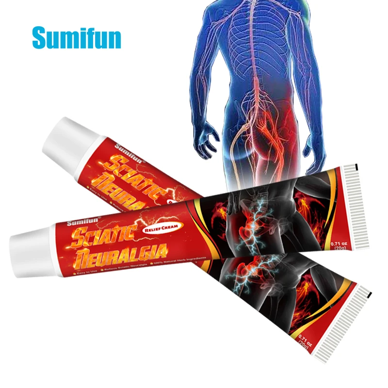 20g Sumifun Sciatic Nerve Pain Relief Cream Piriformis Hip Body Massage ...