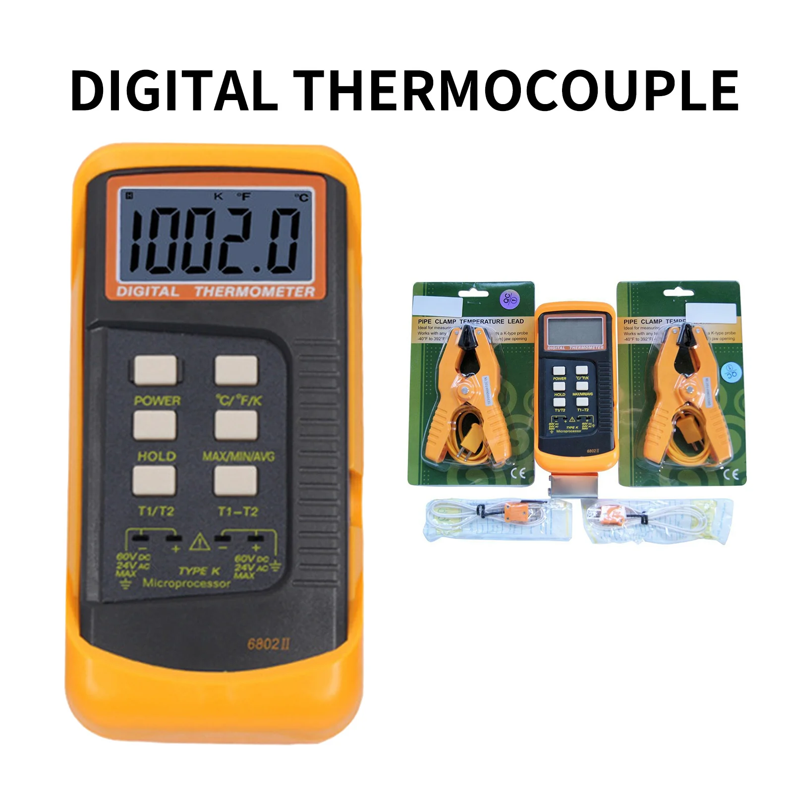 Digital-Thermometer-set-Dual-Channel-K-Type-Digital-Thermocouple ...
