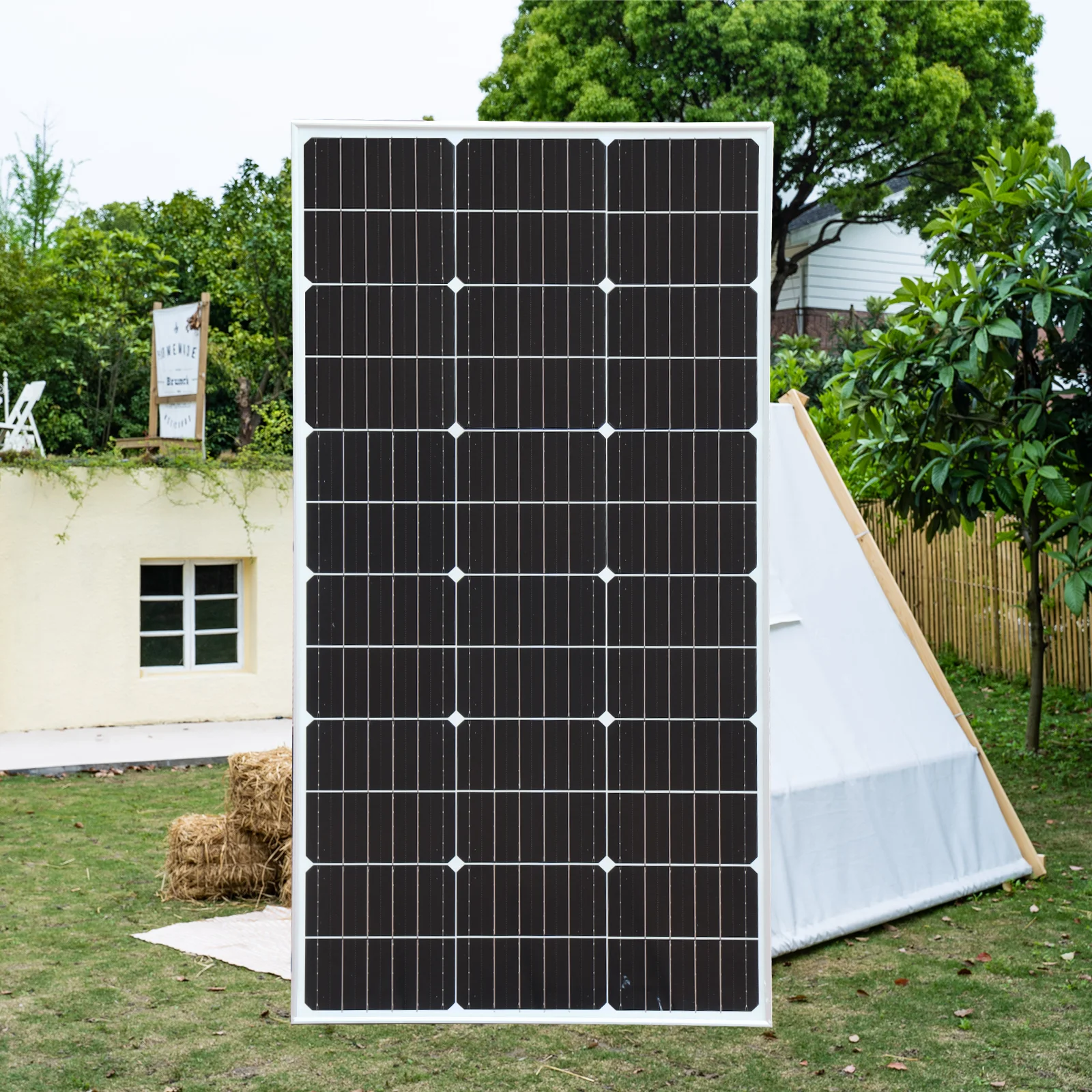 Long Service Life Glass Solar Panel 100w for Off-grid Application Rigid ...