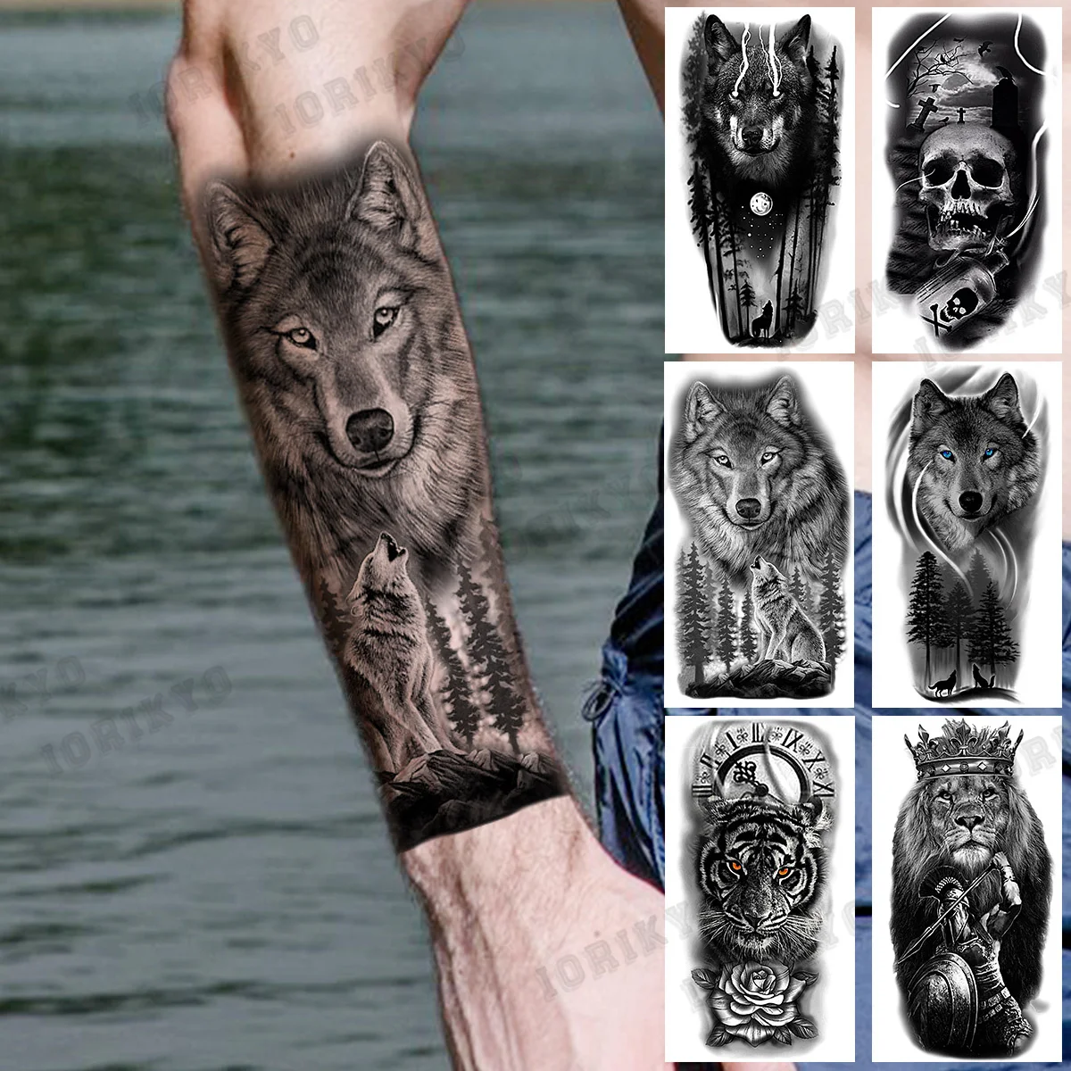Werewolf Tattoo Half Sleeve