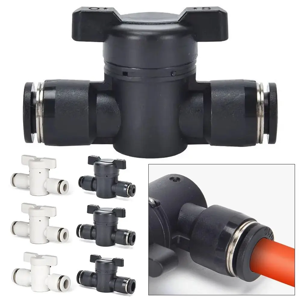 1Pcs Pipe Fitting Hand Valve 4mm 6mm 8mm Quick Joint Connector ...