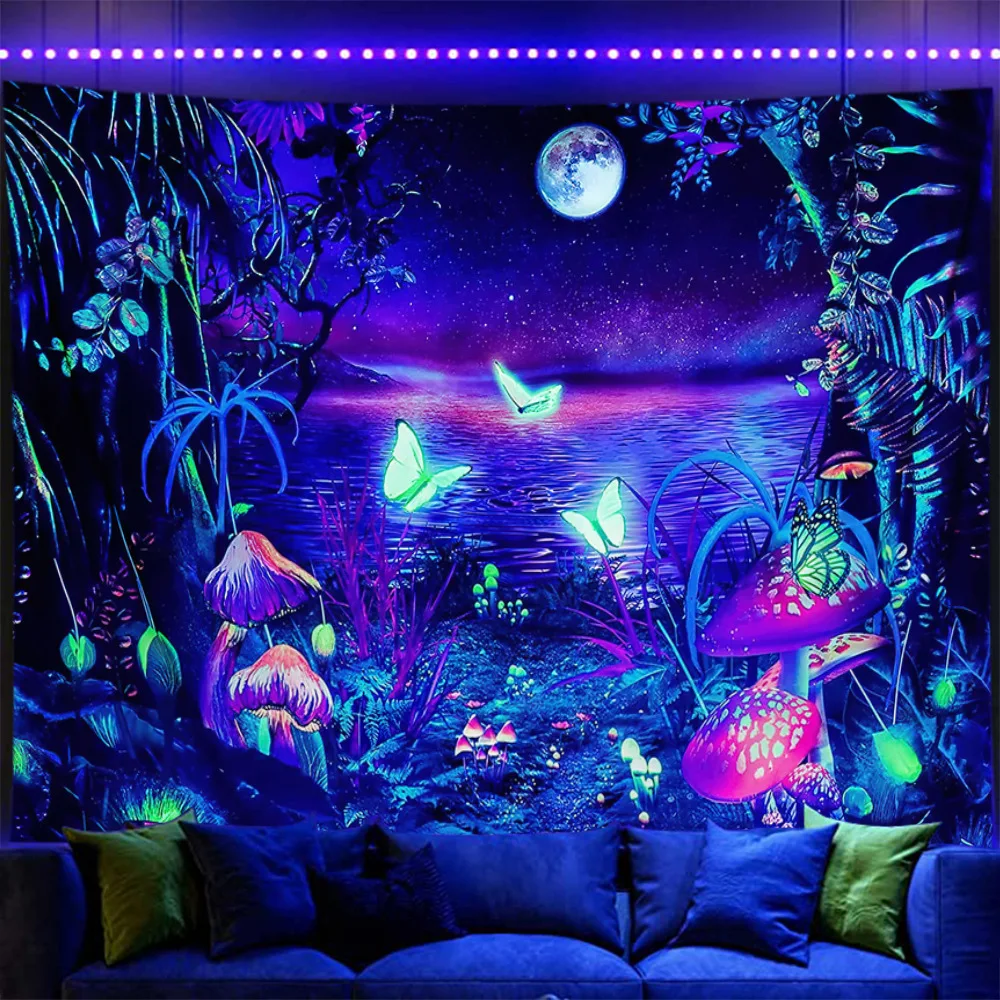Black Light Hippie Room