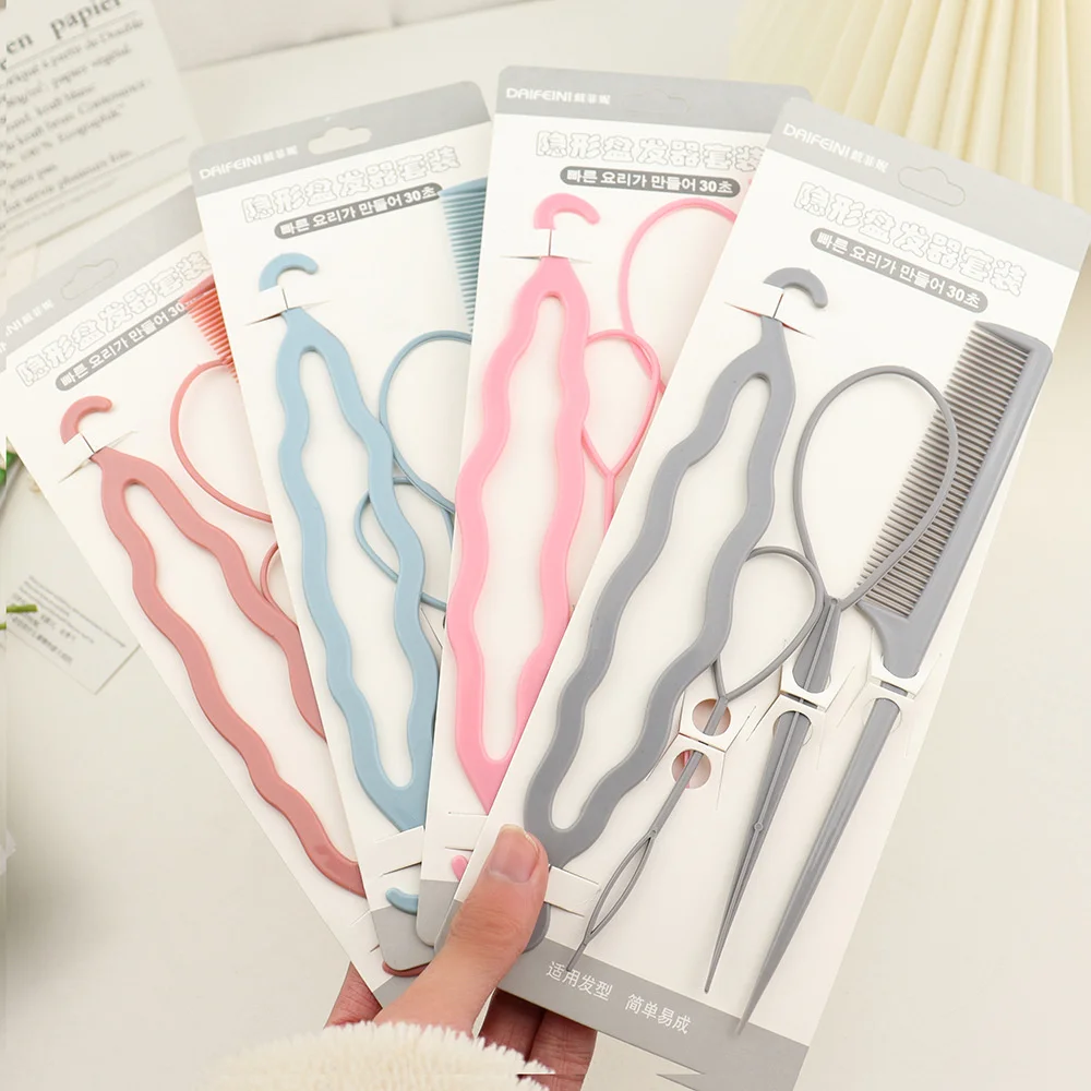 4Pcs-Magic-Hair-Styling-Tools-Hairpin-DIY-Hair-Braiding-Braider ...