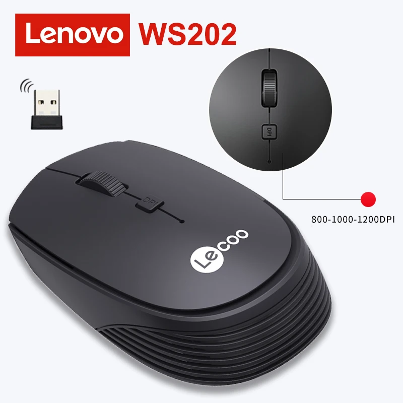 Yeni-Lenovo-Lecoo-WS202-1200DPI-2-4GHz-kablosuz-optik-fare-oyun-PC-i-in ...