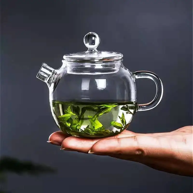 Mini-Glass-Teapot-Transparent-Borosilicate-Glass-Pot-with-Lid-150ML ...
