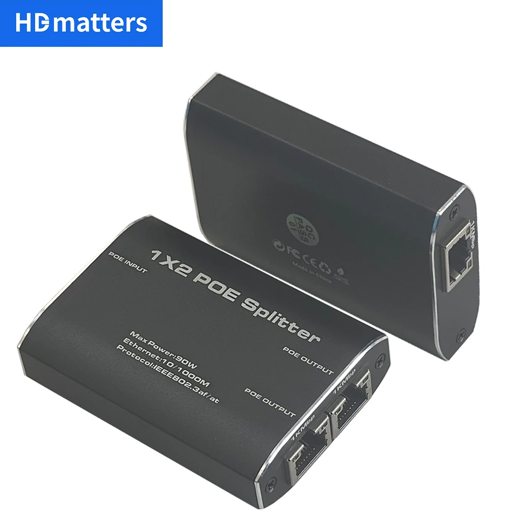 Gigabite-network-splitter-1X2-with-POE-Splitter-Extender-2-port-POE ...