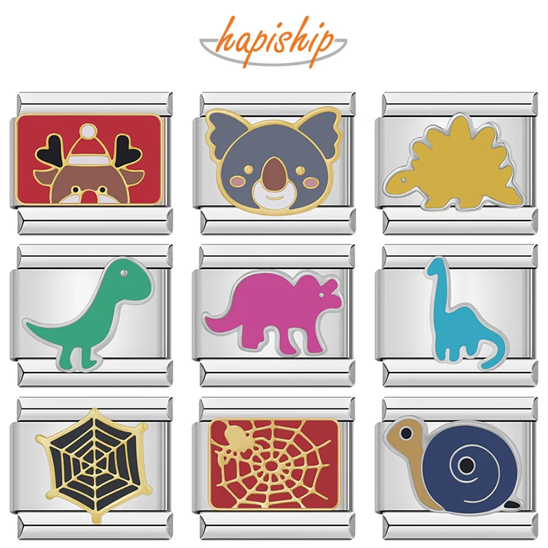 Hapiship-2024-New-Women-Animal-Dinosaur-Spider-Web-Sloth-Snail-Charm ...