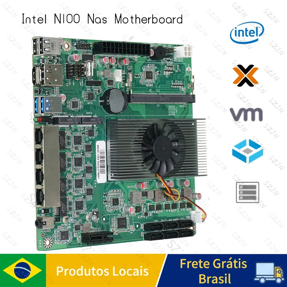 Intel-N100-Nas-Motherboard-MINI-ITX-Nas-Storage-Support-Soft-Router ...