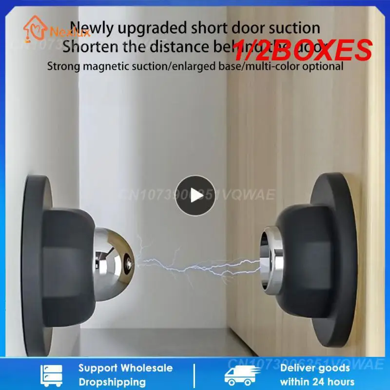 1-2BOXES-No-Punching-Door-Barrier-Traceless-Enlarge-The-Base-Doorstop ...