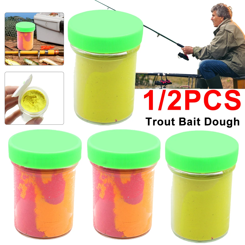 1/2PCS Trout Bait Dough Carp Fishing Baits Soft Fish Lures Floating ...