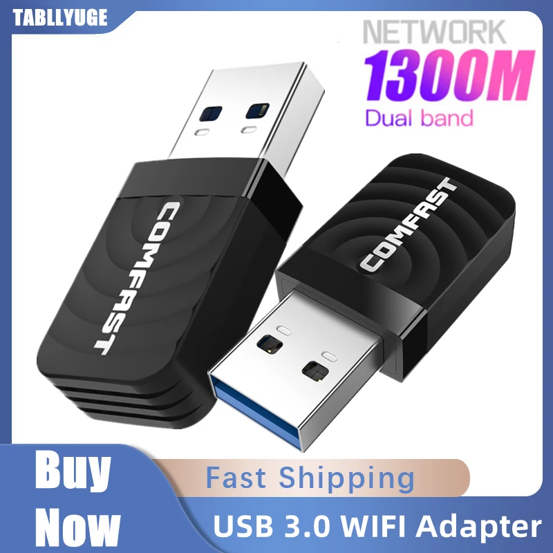 2-4G-5Ghz-1300Mbps-Usb-Wireless-Network-Card-Usb-3-0-Lan-Ethernet-Wi-Fi ...