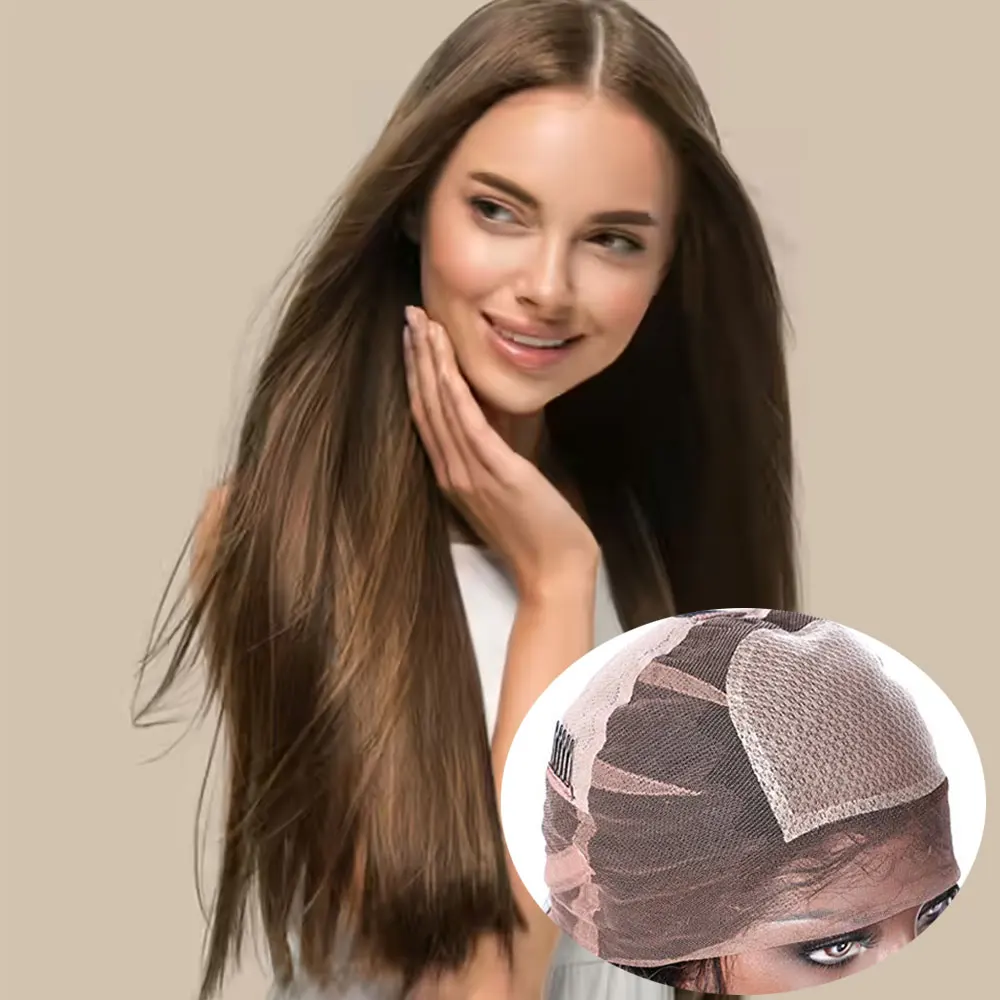 Pelucas de Cabello Remy Brasileño con Base de Seda, Encaje Completo ...