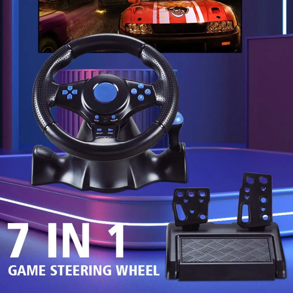 Racing Game ABS with Responsive Gear Game Steering Wheel for PS2/3/4/PC