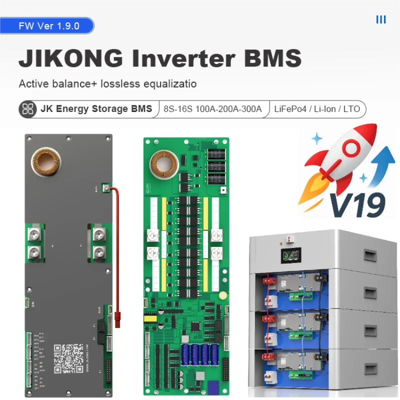 Bms 48v JKBMS Inverter BMS 8S-16S 24V-48V 150A Home Energy Storage BMS ...
