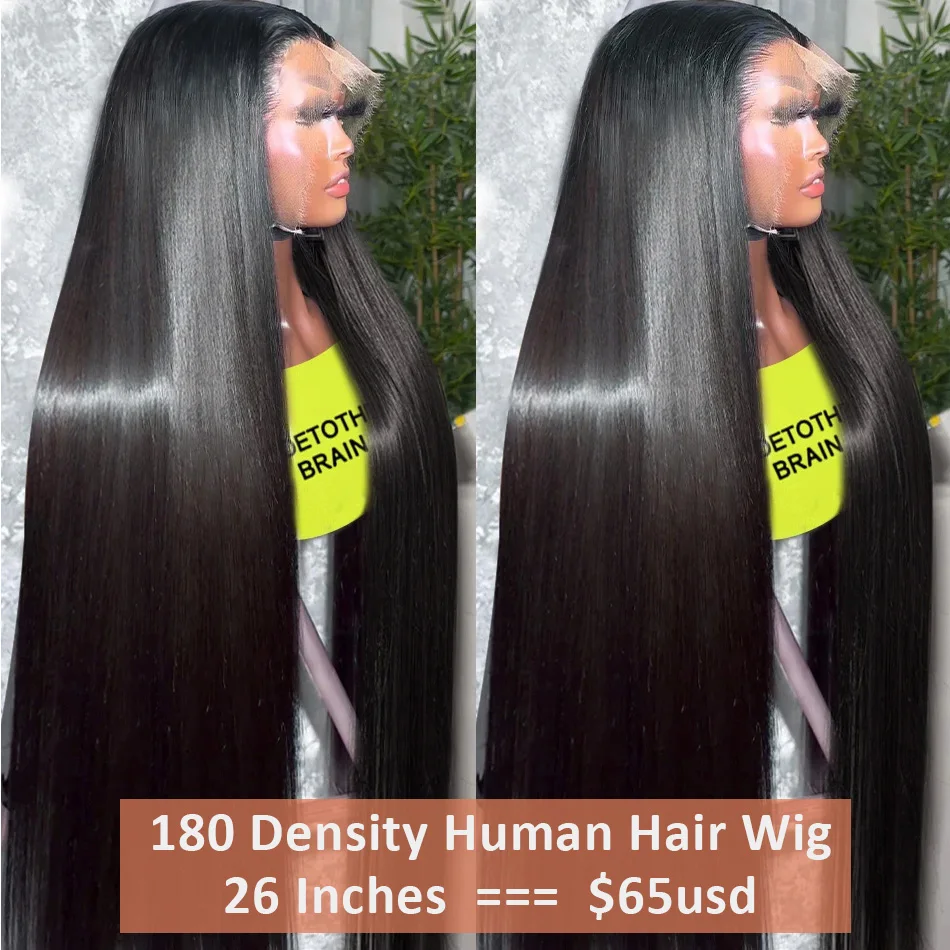 180-Density-13x6-Transparent-Straight-Lace-Frontal-Wig-Human-Hair ...