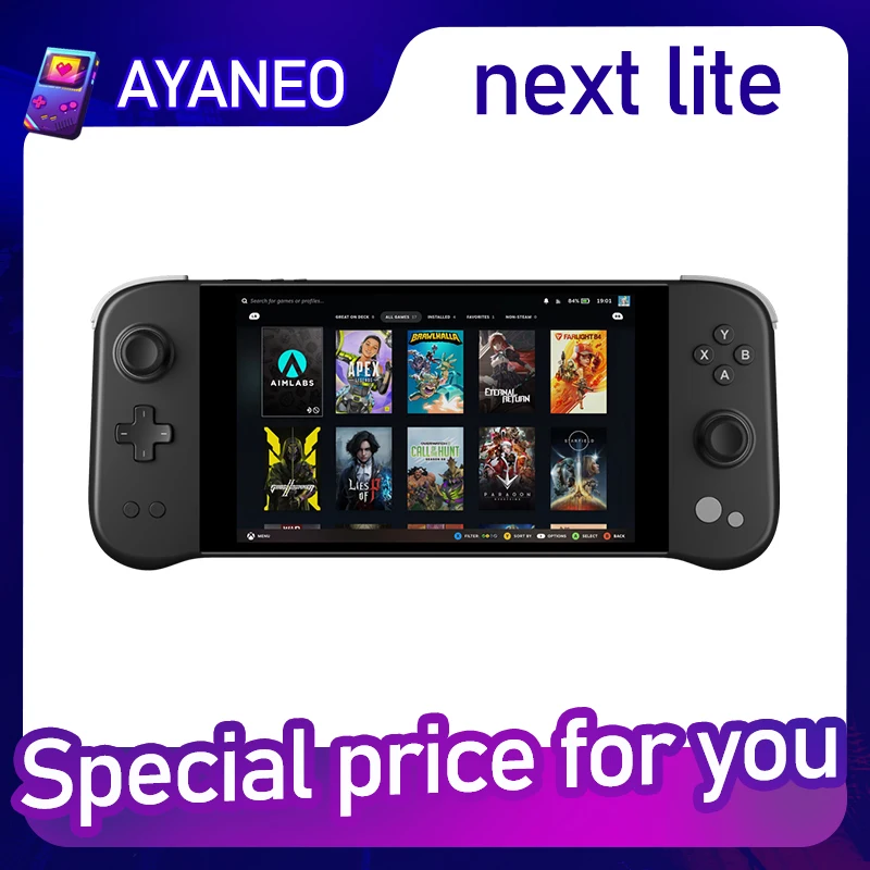 AYANEO-consola-de-juegos-de-mano-Next-Lite-AMD-Ryzen5-Joystick-lineal ...