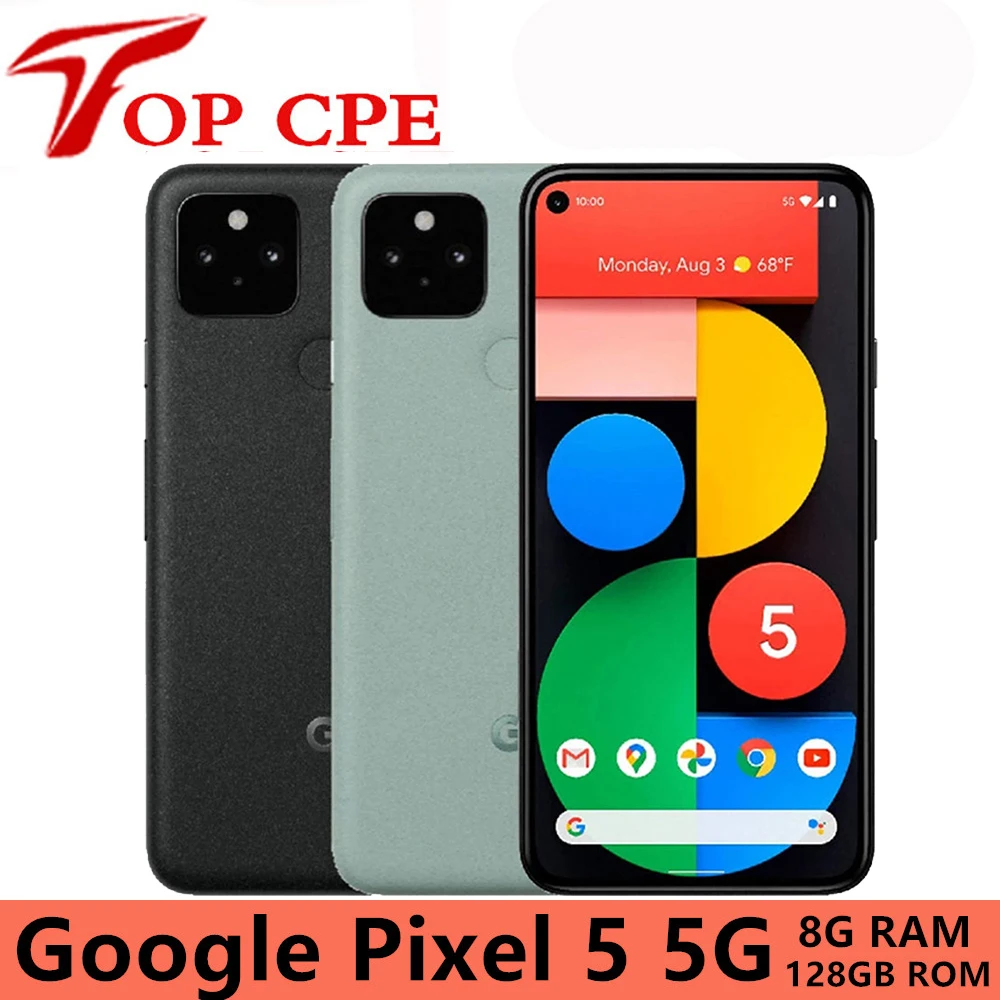 Original Google Pixel 5 5g Desbloqueado Celular 6.0 "snapdragon 765g Octa Núcleo 8gb Ram 128gb ...