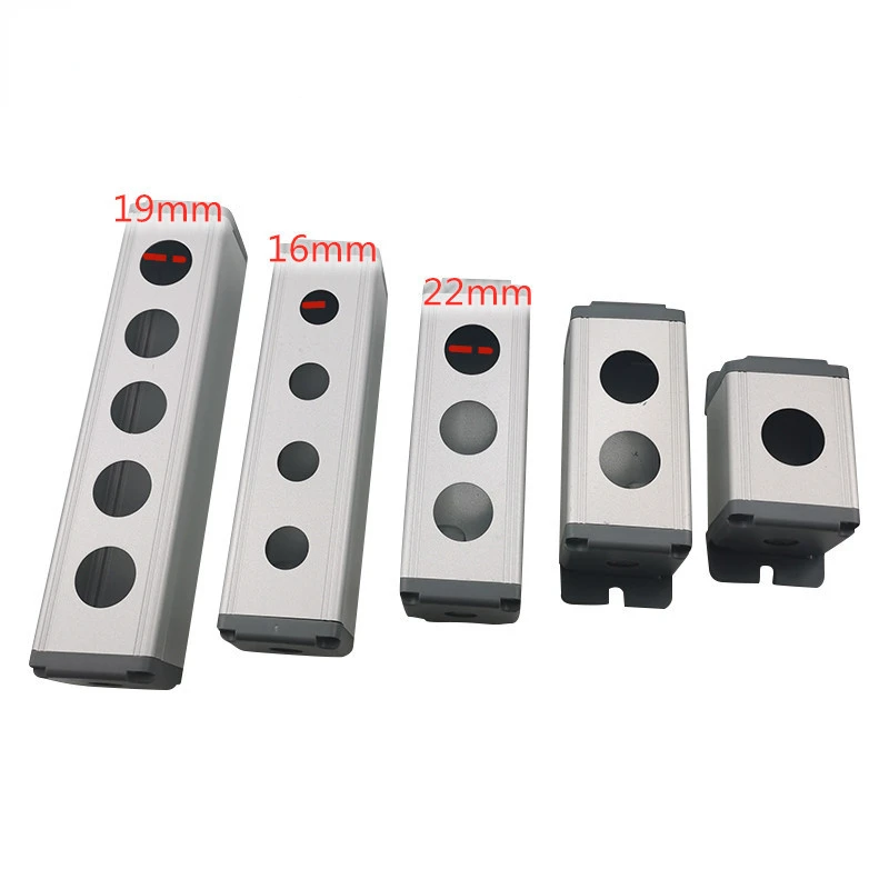 1-2-3-4-5holes-16mm-19mm-22mm-waterproof-Aluminium-Alloy-Metal-Push ...