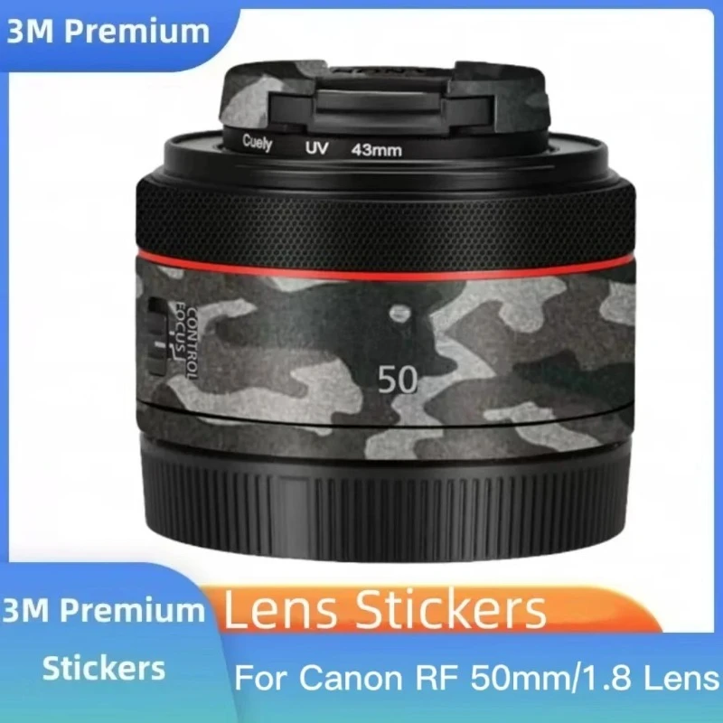 For Canon RF 50mm F1.8 STM Decal Skin Vinyl Wrap Film Camera Lens Body ...