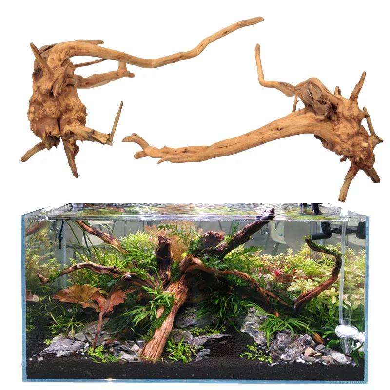 Aquarium-Fish-Tank-Natural-Wood-Root-Tree-Trunk-Driftwood-Aquario ...