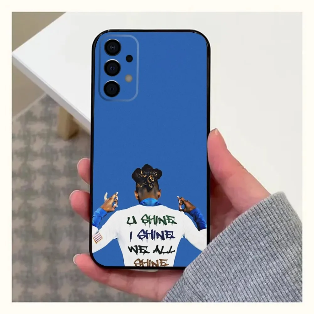 Stylish YNW Melly Rapper Soft Black Phone Case Cover for Samsung a12 (Z7)
