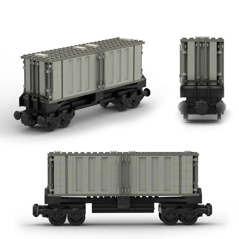 City Train Series MOC Wagon Building Blocks DIY Assembly Technology ...