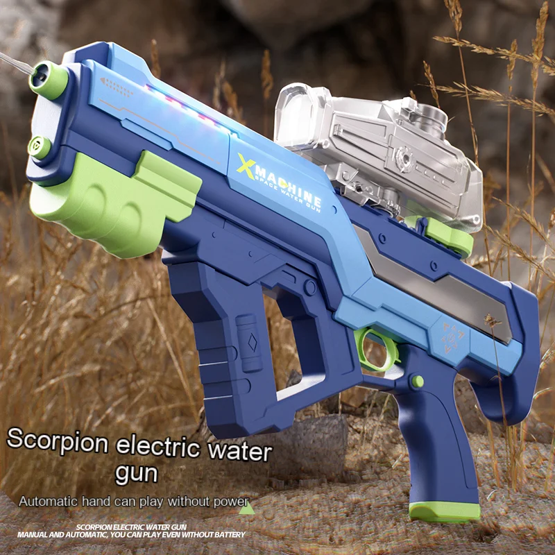 New-Electric-Water-Gun-High-Pressure-Long-Range-Shoot-Automatic-Water ...