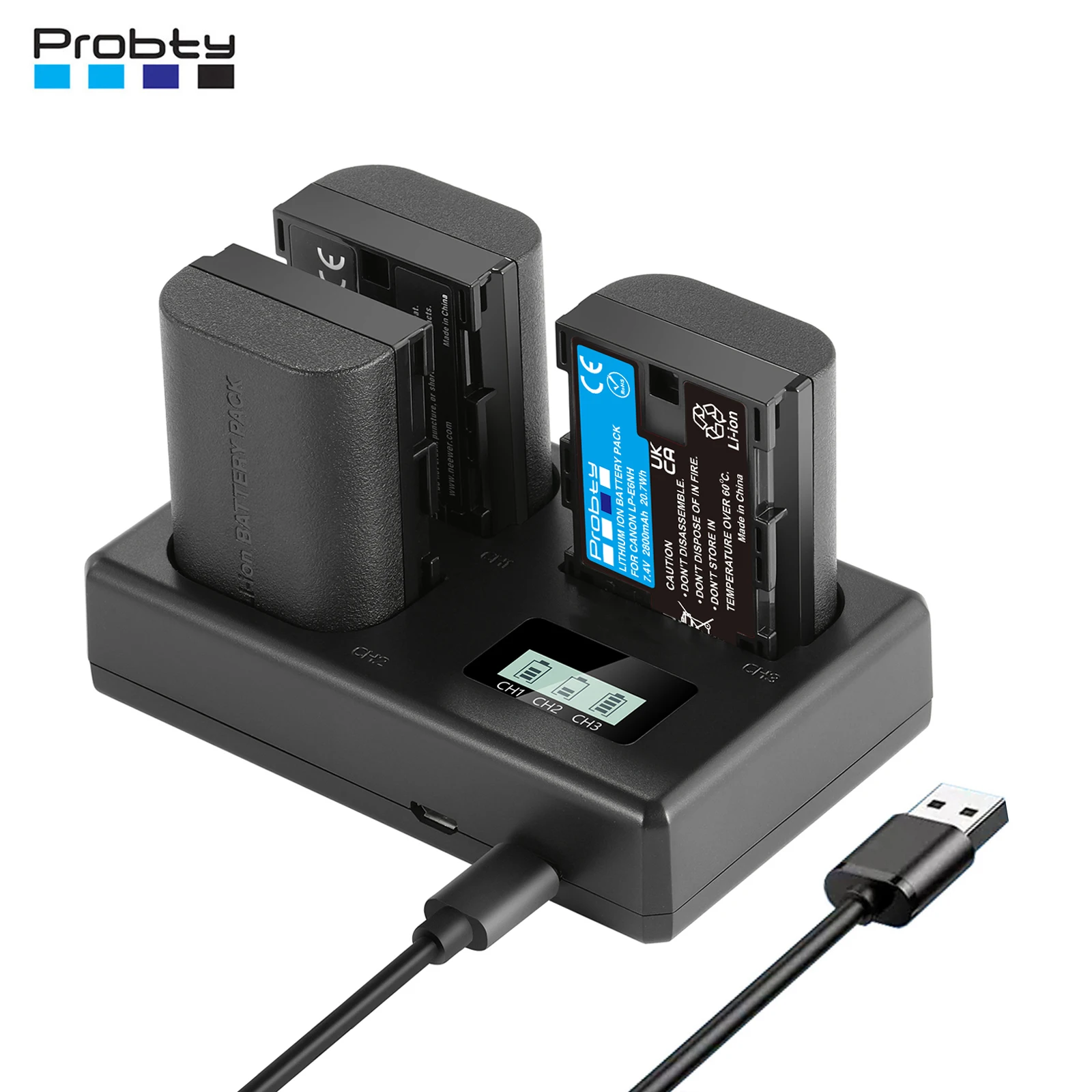 LP-E6NH-Replacement-Battery-2800mAh-and-Triple-Slot-USB-Charger-for ...